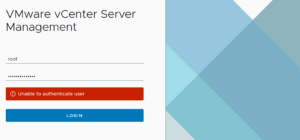 vCenter lässt plötzlich root Login nicht mehr zu „Unable to authenticate user“ – ugg.li Schnelle ...